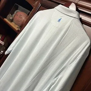 johnnie-O | Shirts | New Johnnieo Santa Monica White Light Blue Striped ...